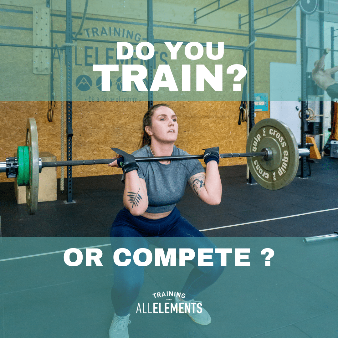 Tu t'entraînes en cours ou est-ce que tu fais une compétition ...